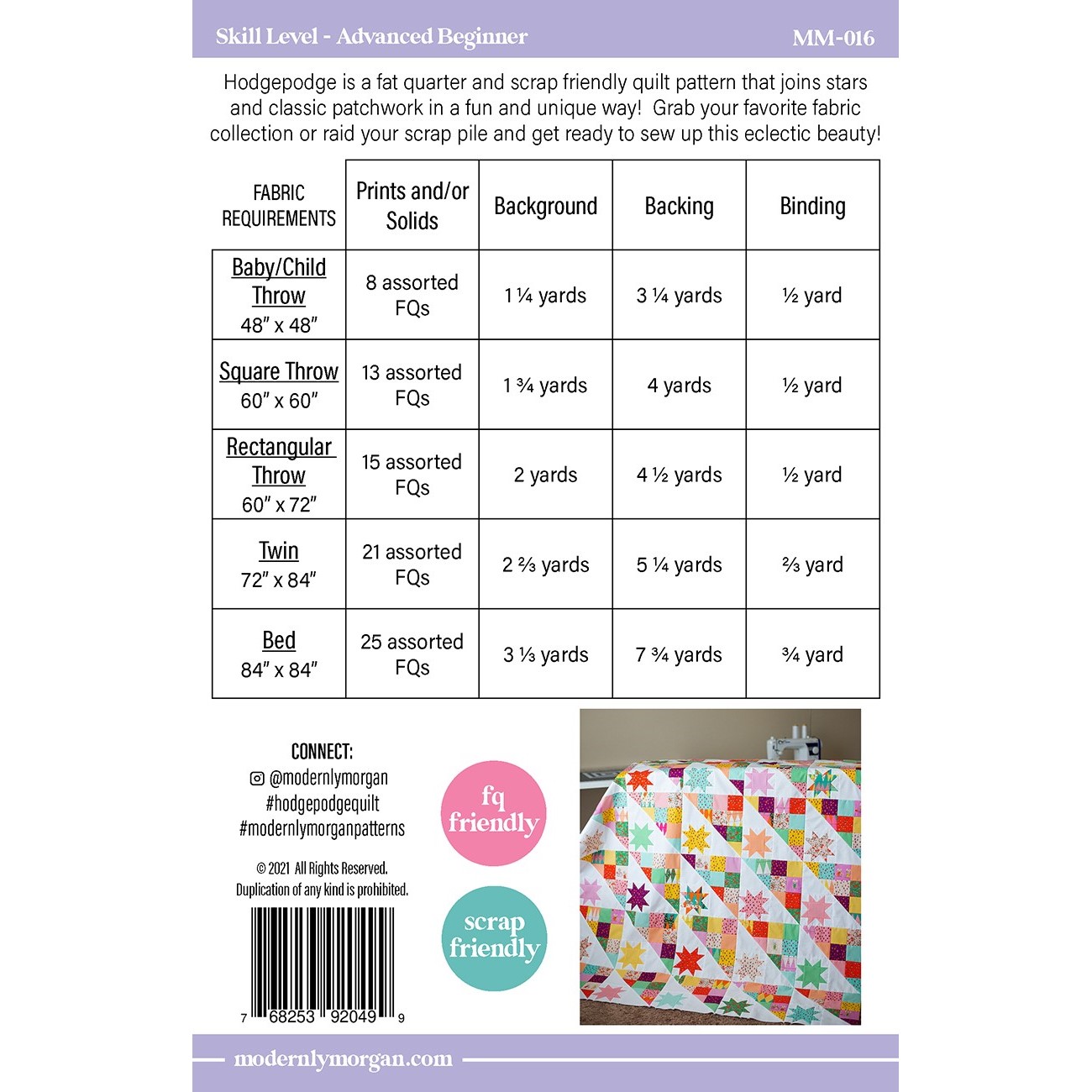 Hodgepodge Quilt Pattern – Modernly Morgan – Morgan McCollough ...