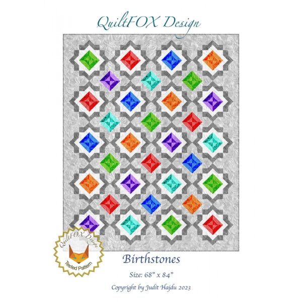 Birthstones Quilt Pattern – QuiltFOX Design – Judit Hajdu – CREEKSIDE ...