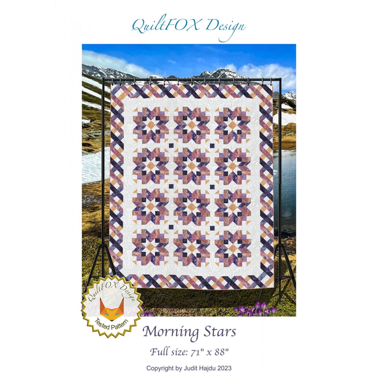 Morning Stars Quilt Pattern – QuiltFOX Design – Judit Hajdu – CREEKSIDE ...