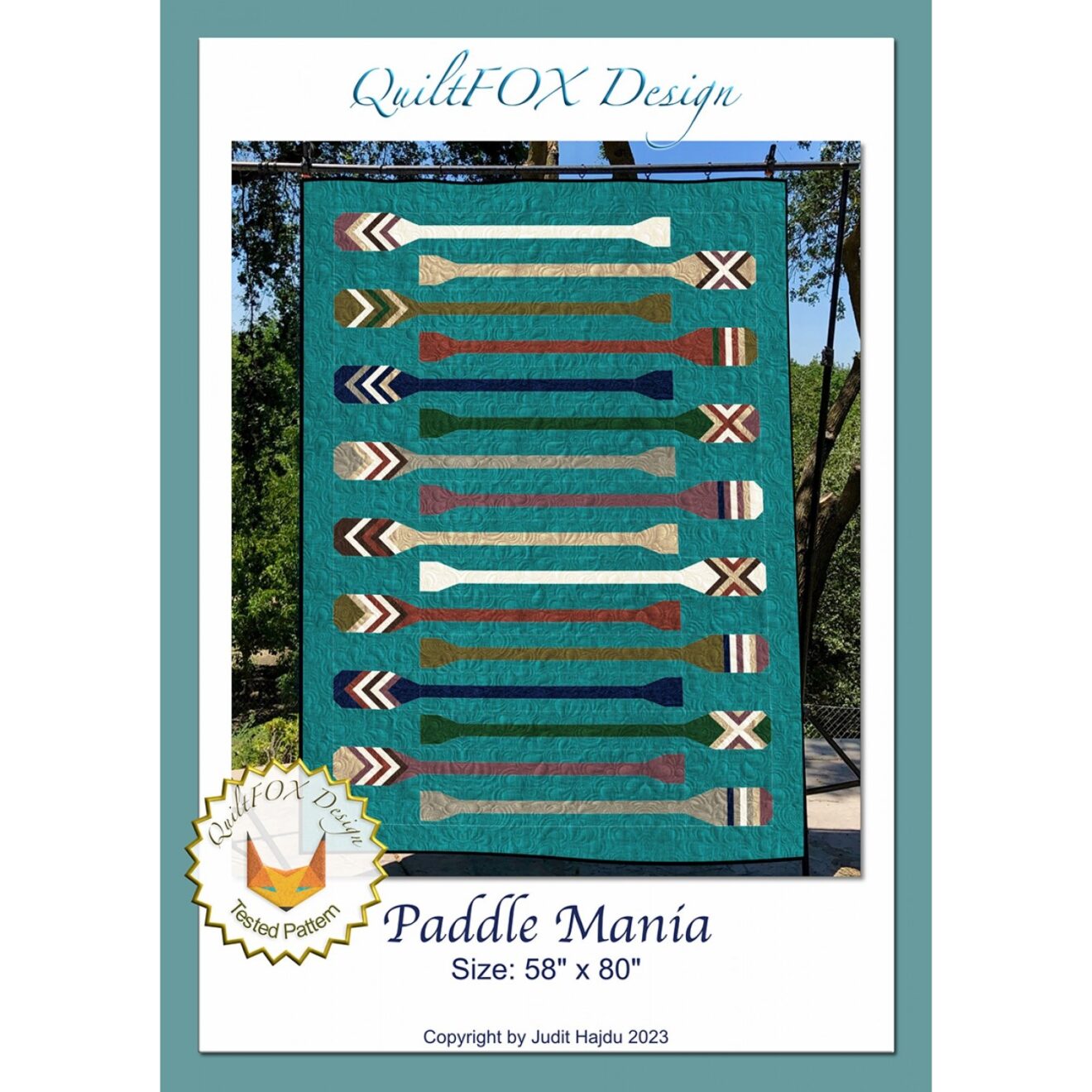 Paddle Mania Quilt Pattern – QuiltFOX Design – Judit Hajdu – CREEKSIDE ...