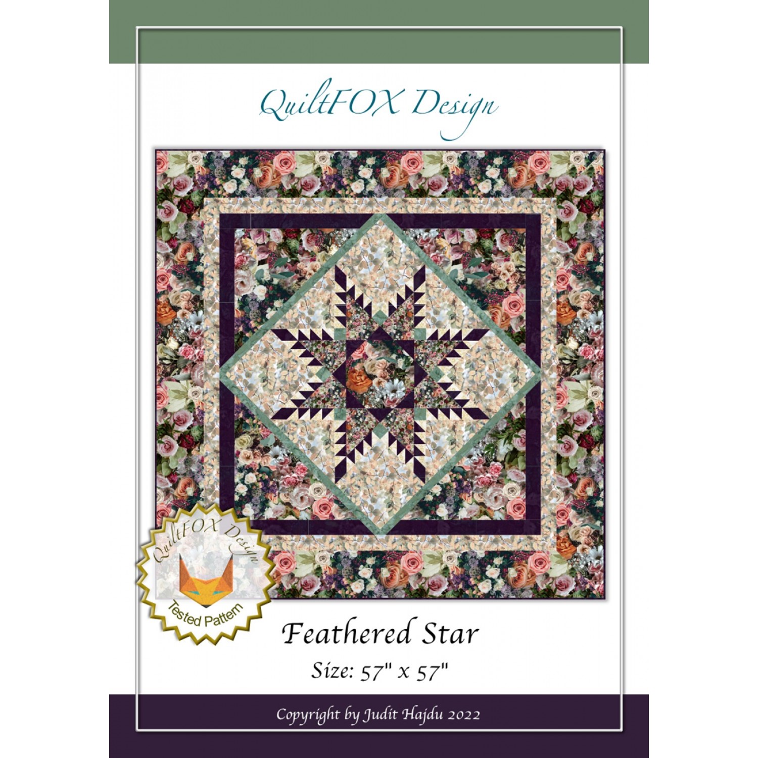 Feathered Star Quilt Pattern – QuiltFOX Design – Judit Hajdu ...