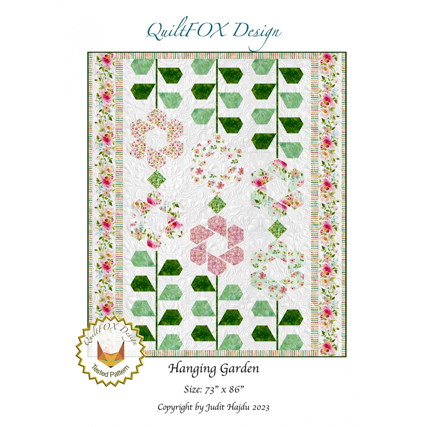 Hanging Garden Sweet Surrender Quilt Pattern – QuiltFOX Design – Judit ...