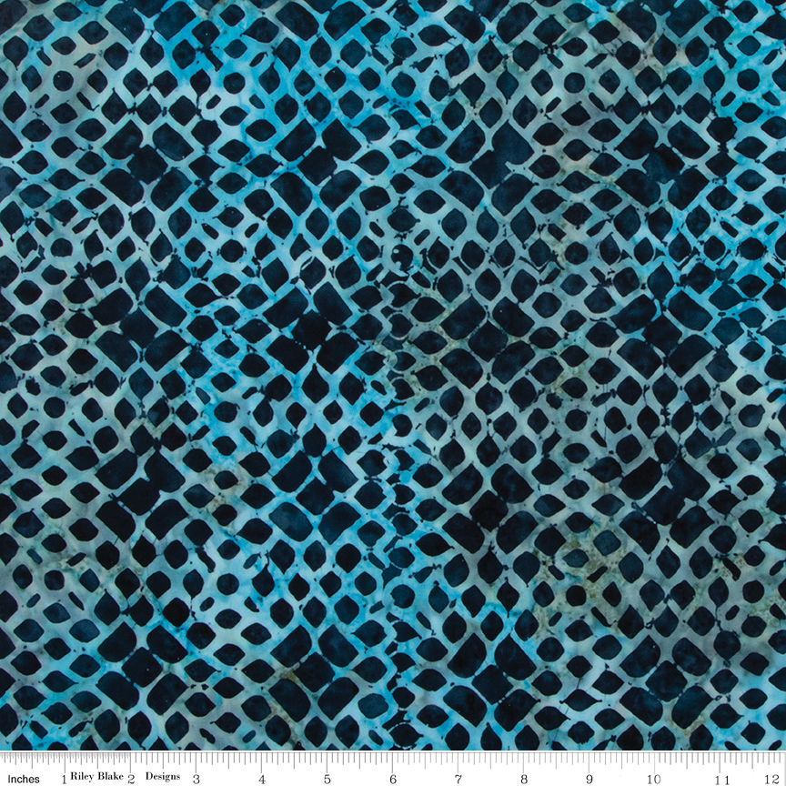 Riley Blake – BTHH1240 Electra – Bayou Blues – Batik Fabric – CREEKSIDE ...