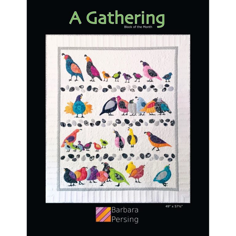 A Gathering BOM Applique Quilt Pattern – Barbara Persing – CREEKSIDE QUILTS