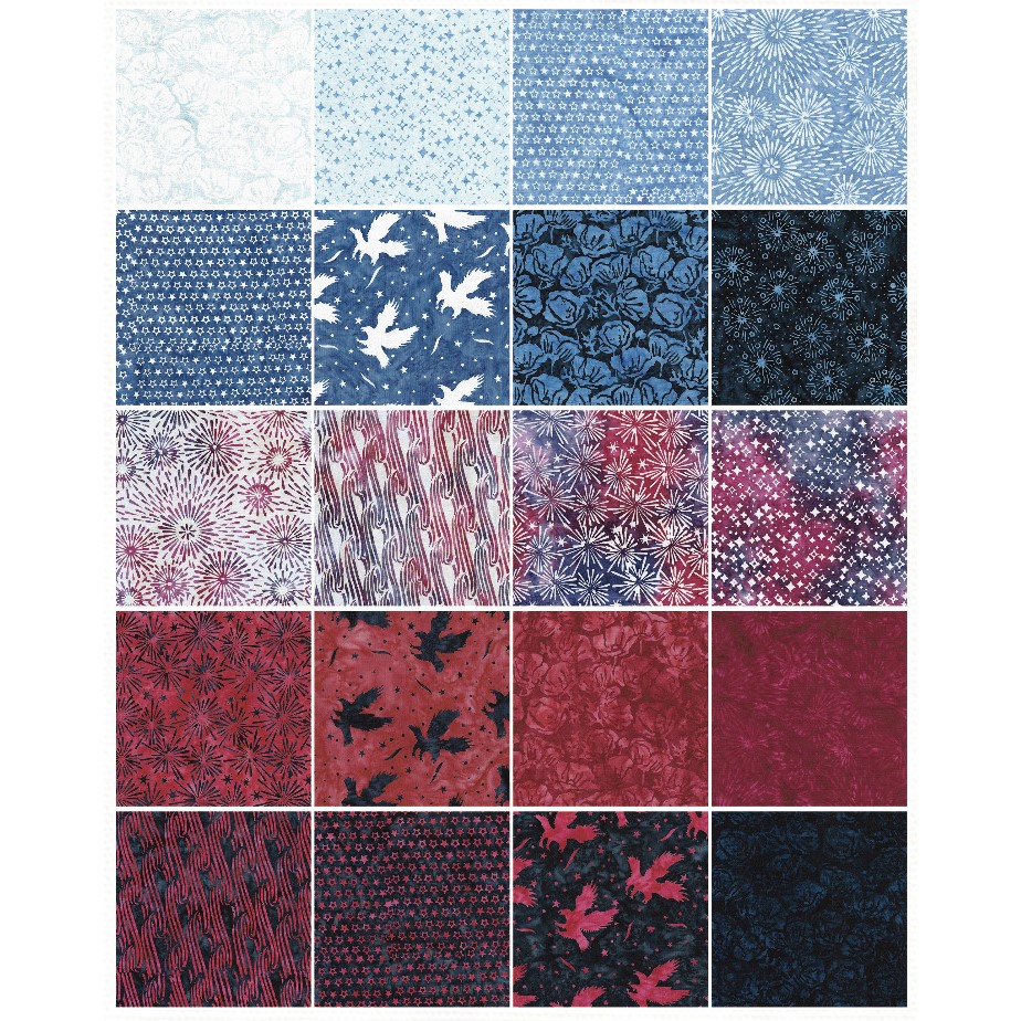 Island Batik – IB 10″ Fabric Stack ST – Jubilee – CREEKSIDE QUILTS