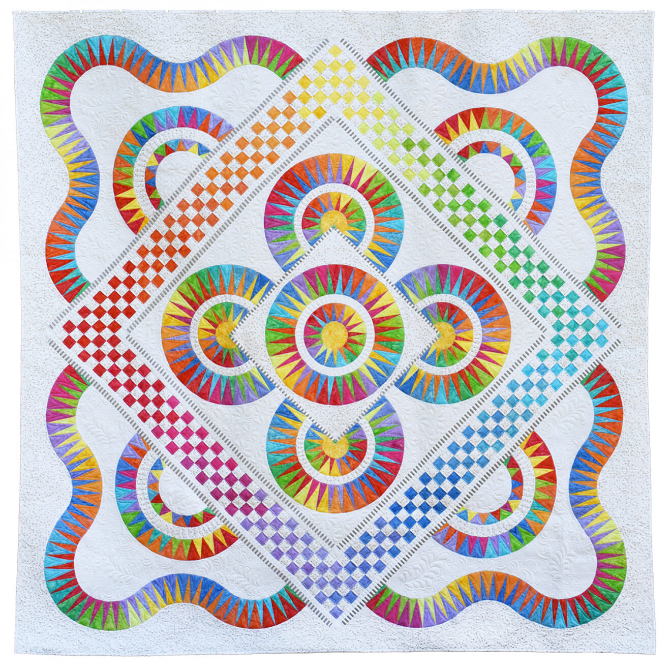 Brilliant Beauties of Joy BLUSH – Foundation Quilt Kit – Be Colourful ...