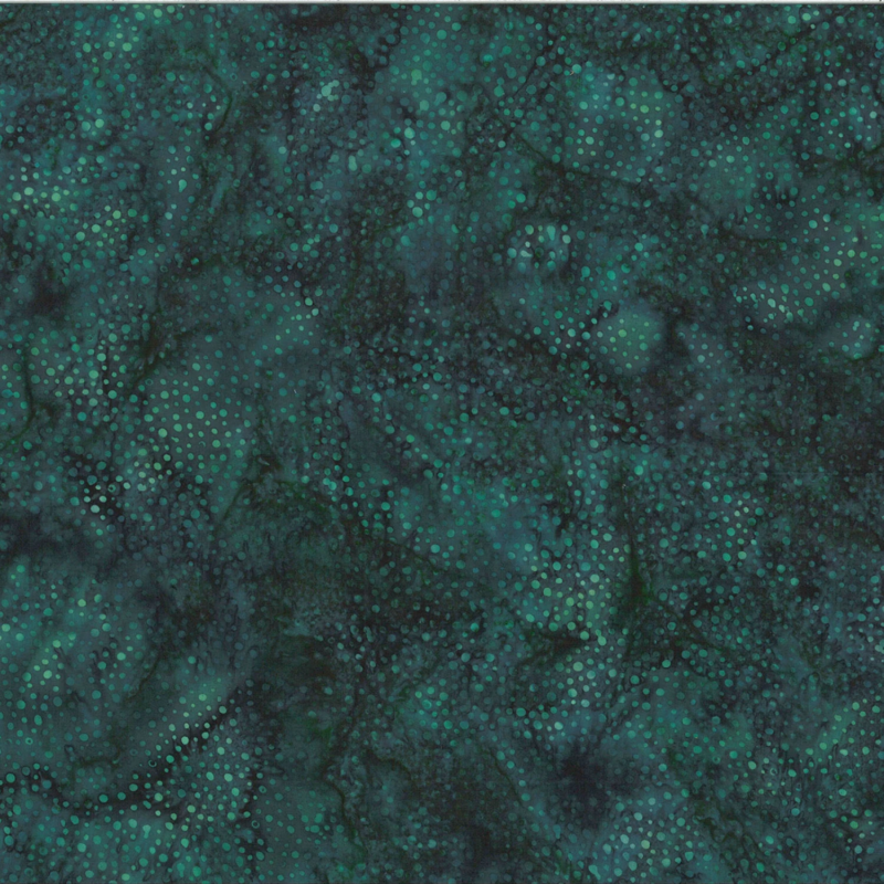 Hoffman California – 885-702 Deep Emerald – Bali Dots Batik Fabric ...
