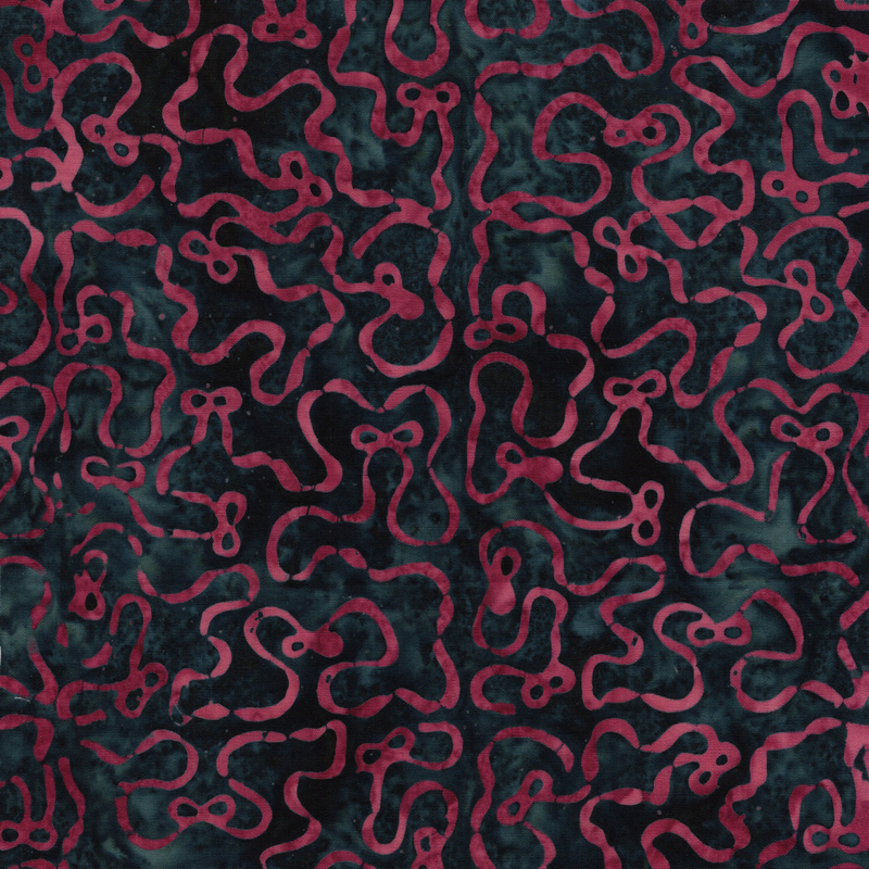 PREORDER: Island Batik – IB 522502585 – Blue Navy Ribbon Meander With ...