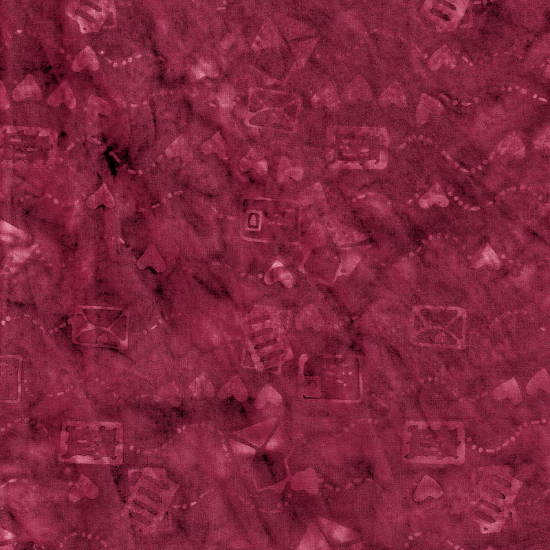 PREORDER: Island Batik – IB 522506390 – Red Burgundy Air Mail Love ...